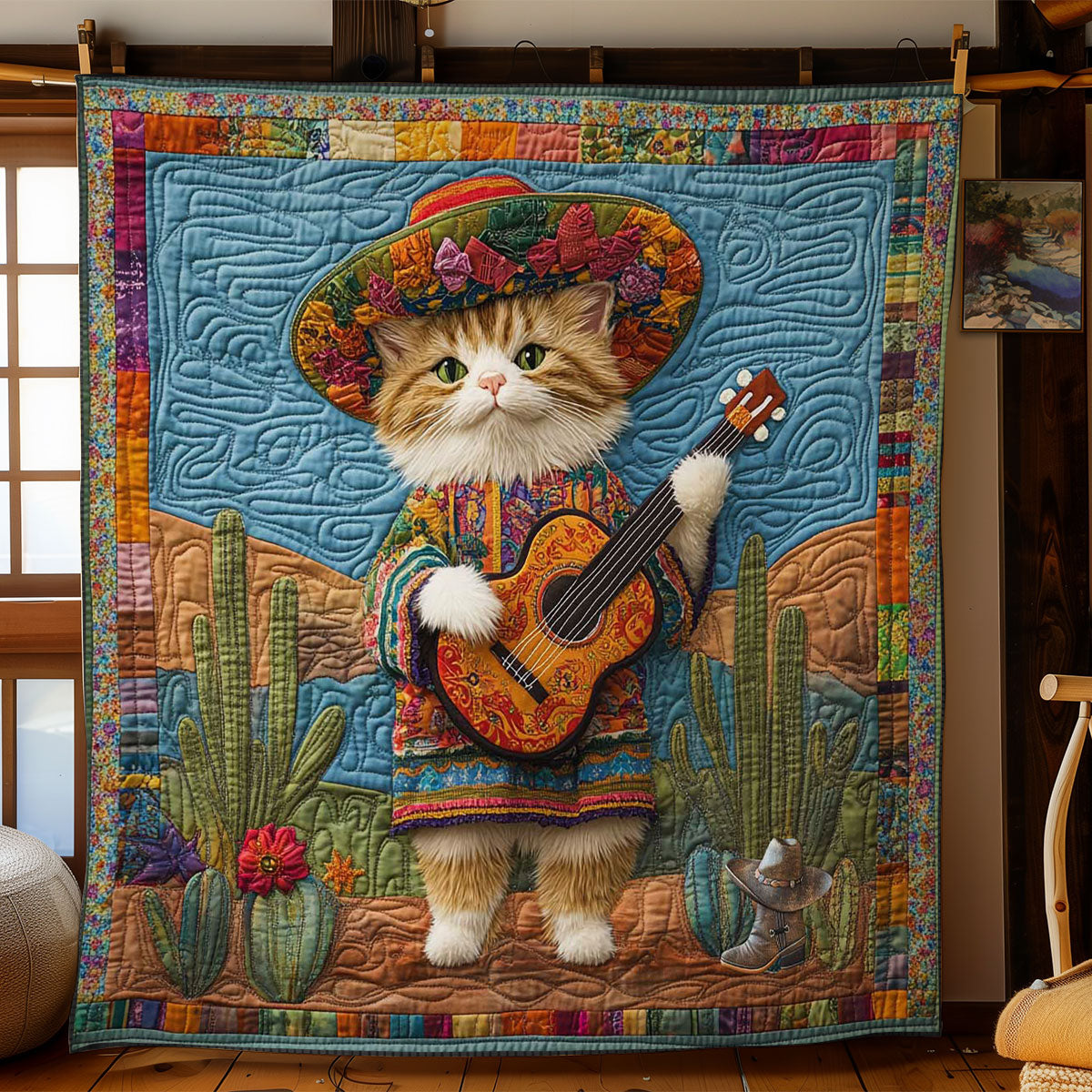 Sombrero Strings American Shorthair WN1712032CL Quilt – Cozzyhomes