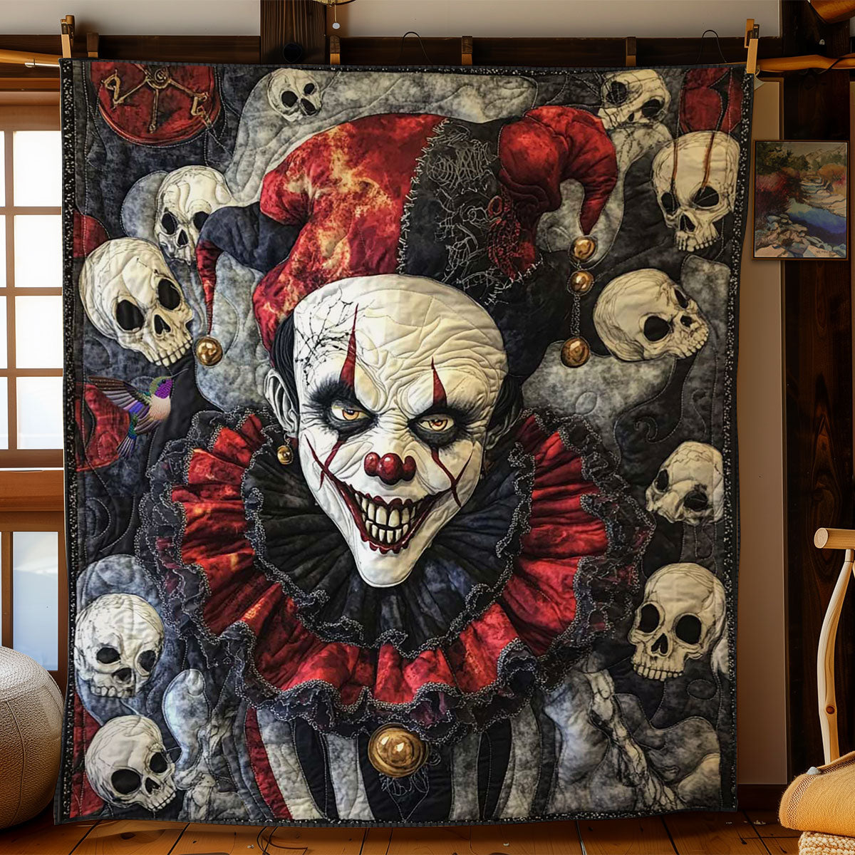 Dark Carnival Clown WN0712026CL Quilt – Cozzyhomes