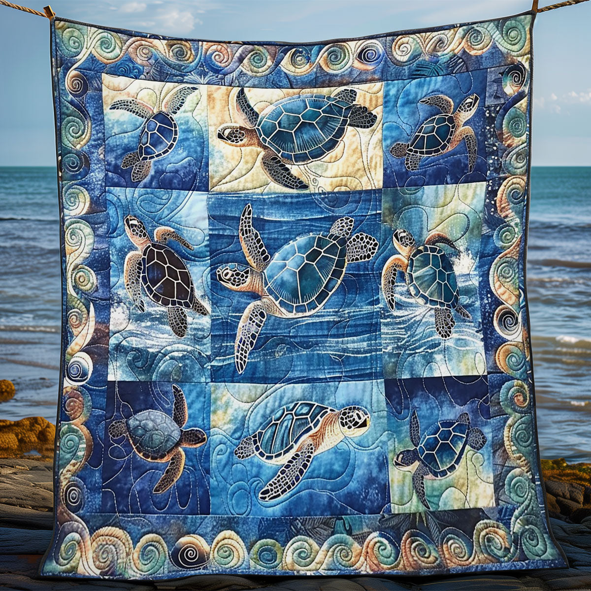 Turtle Tide SR0808039CL Quilt – Cozzyhomes