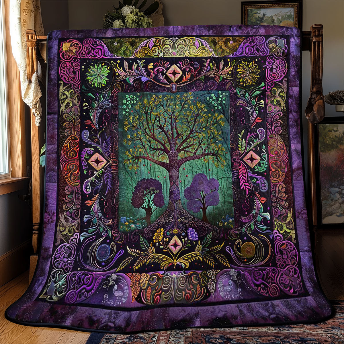Divine Tree Of Life WN2608158CL Quilt – Cozzyhomes