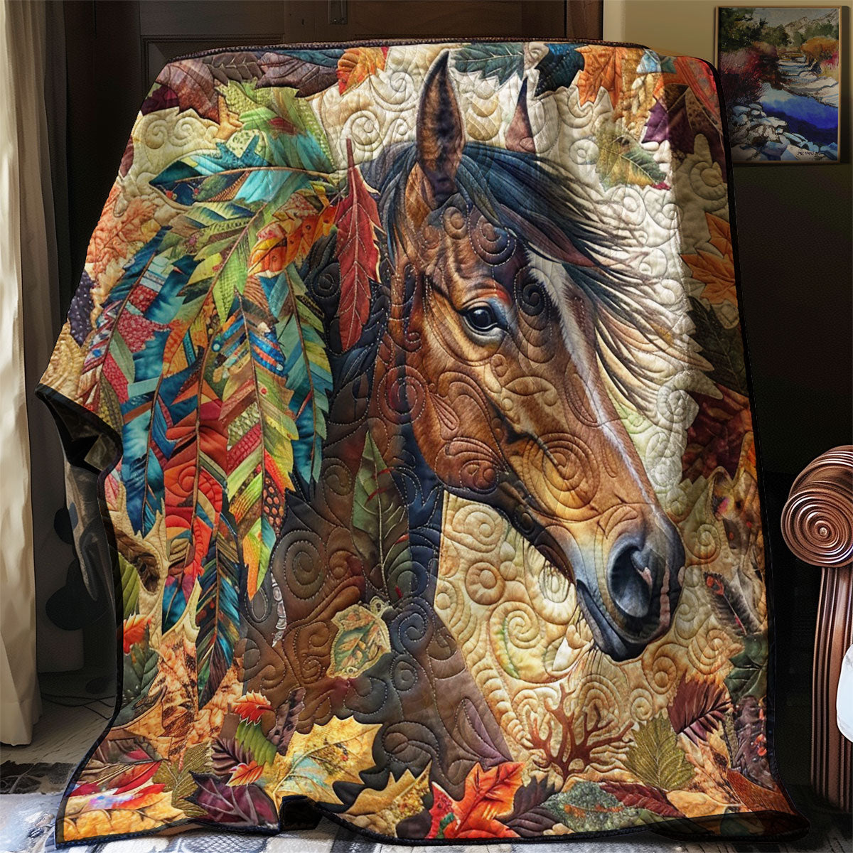 Fall Horse WM0608006CL Quilt – Cozzyhomes