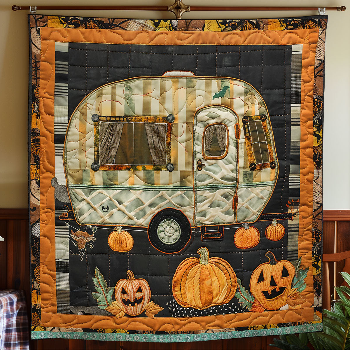Spooky Camper XR3008016CL Quilt – Cozzyhomes