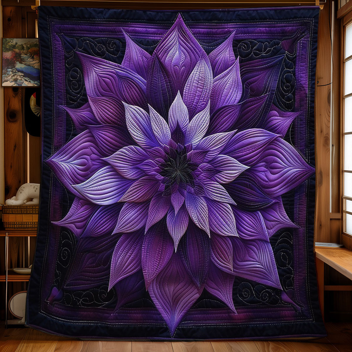 Blooming Flowers Sign WM1508041CL Quilt – Cozzyhomes