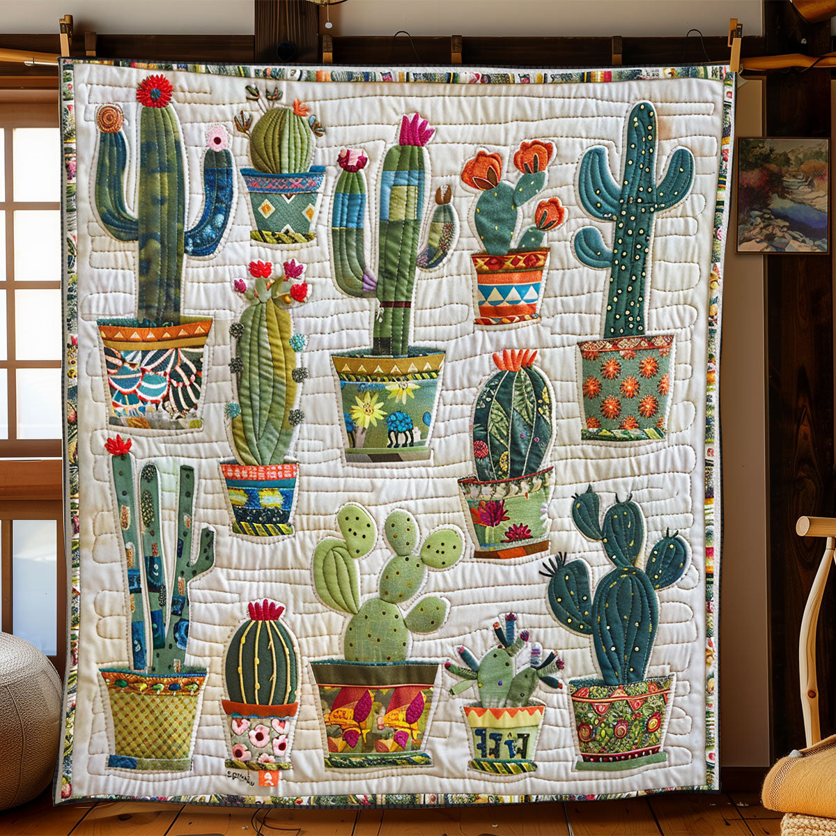 Cacti Vibes XR1408006CL Quilt – Cozzyhomes