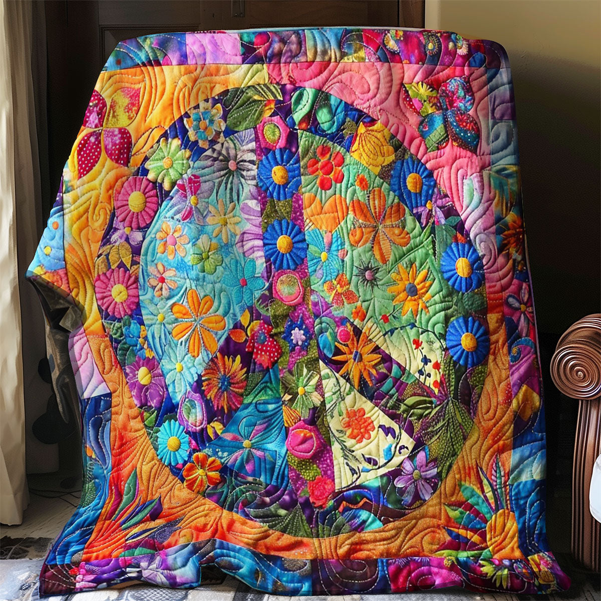Peace Symbol WO0808007CL Quilt – Cozzyhomes