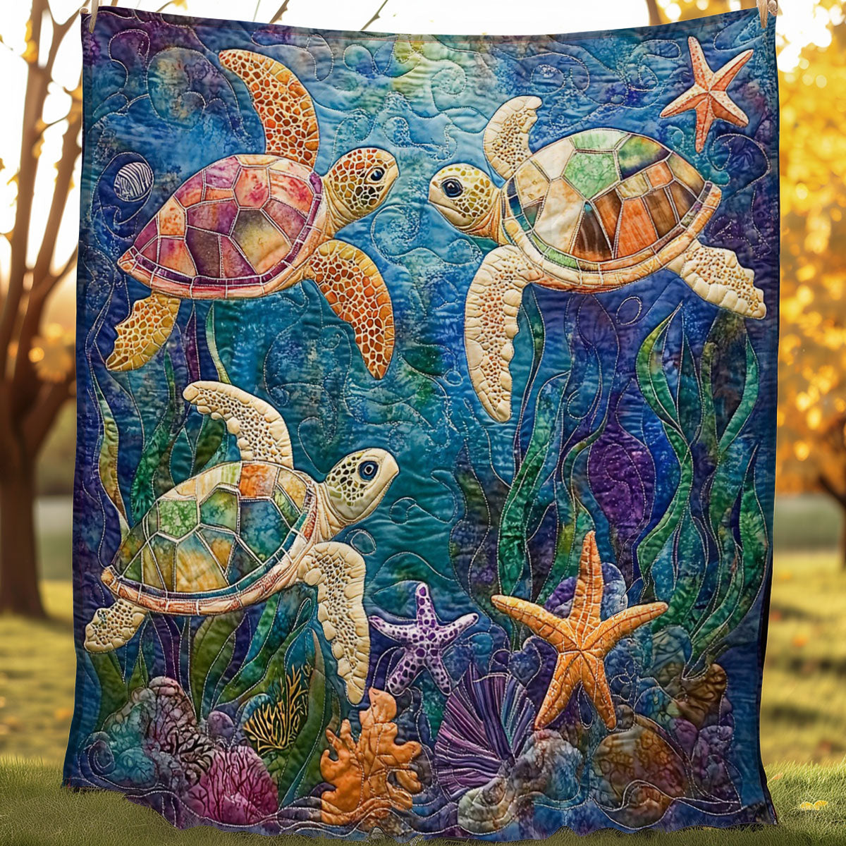 Turtles WO0108015CL Quilt – Cozzyhomes