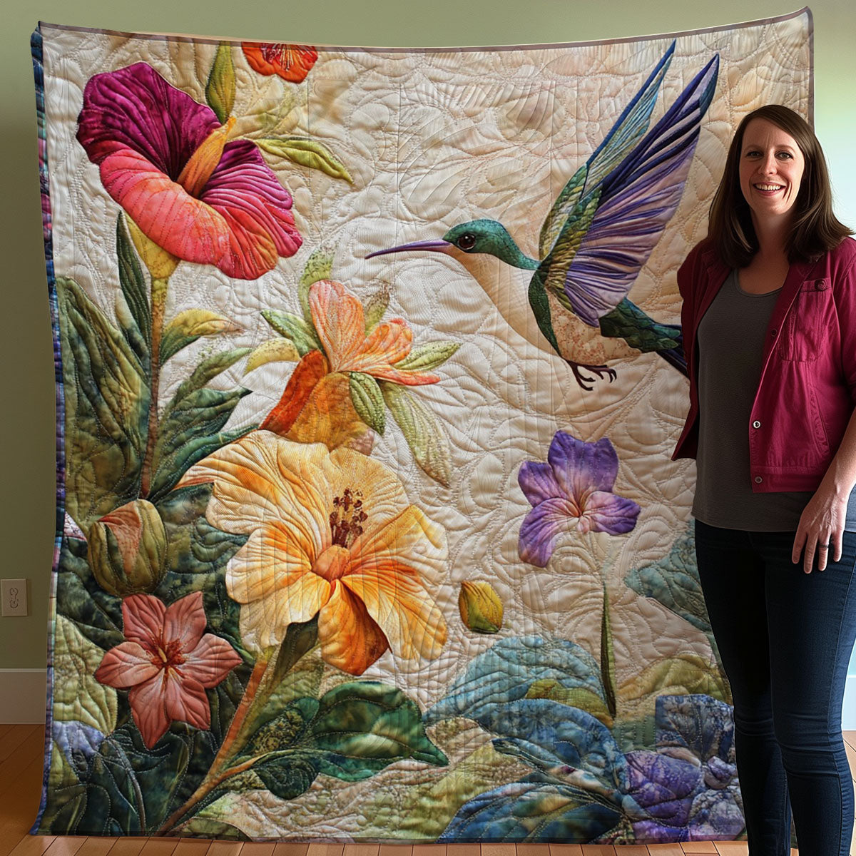 Hummingbirds WO0308014CL Quilt – Cozzyhomes