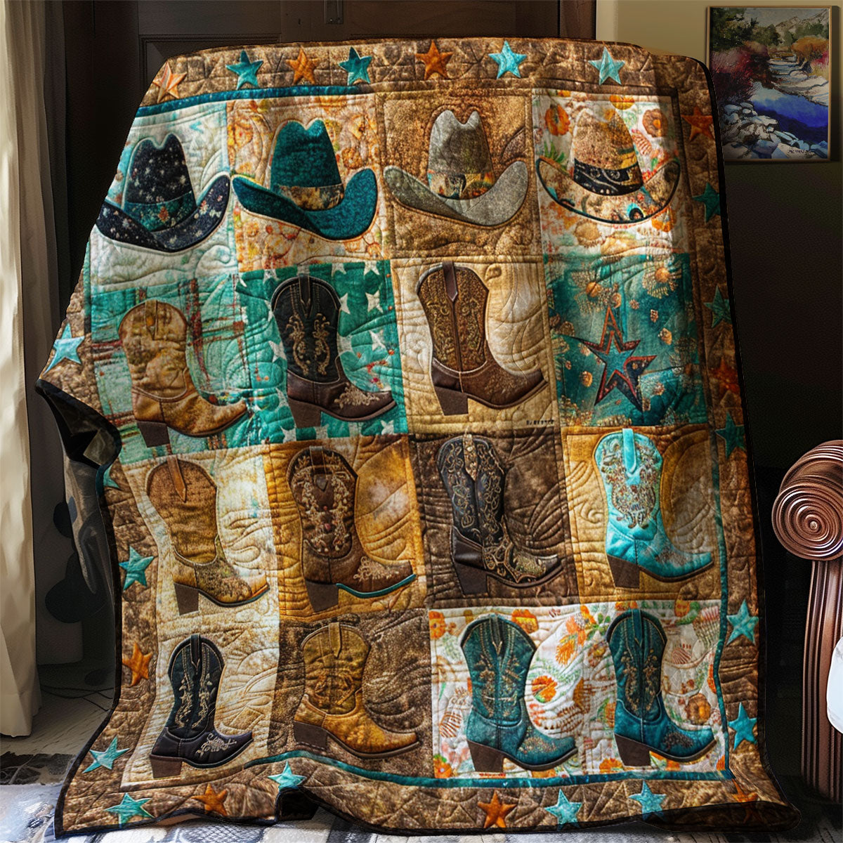 Cowboy Hats And Boots XR1306003CL Quilt – Cozzyhomes