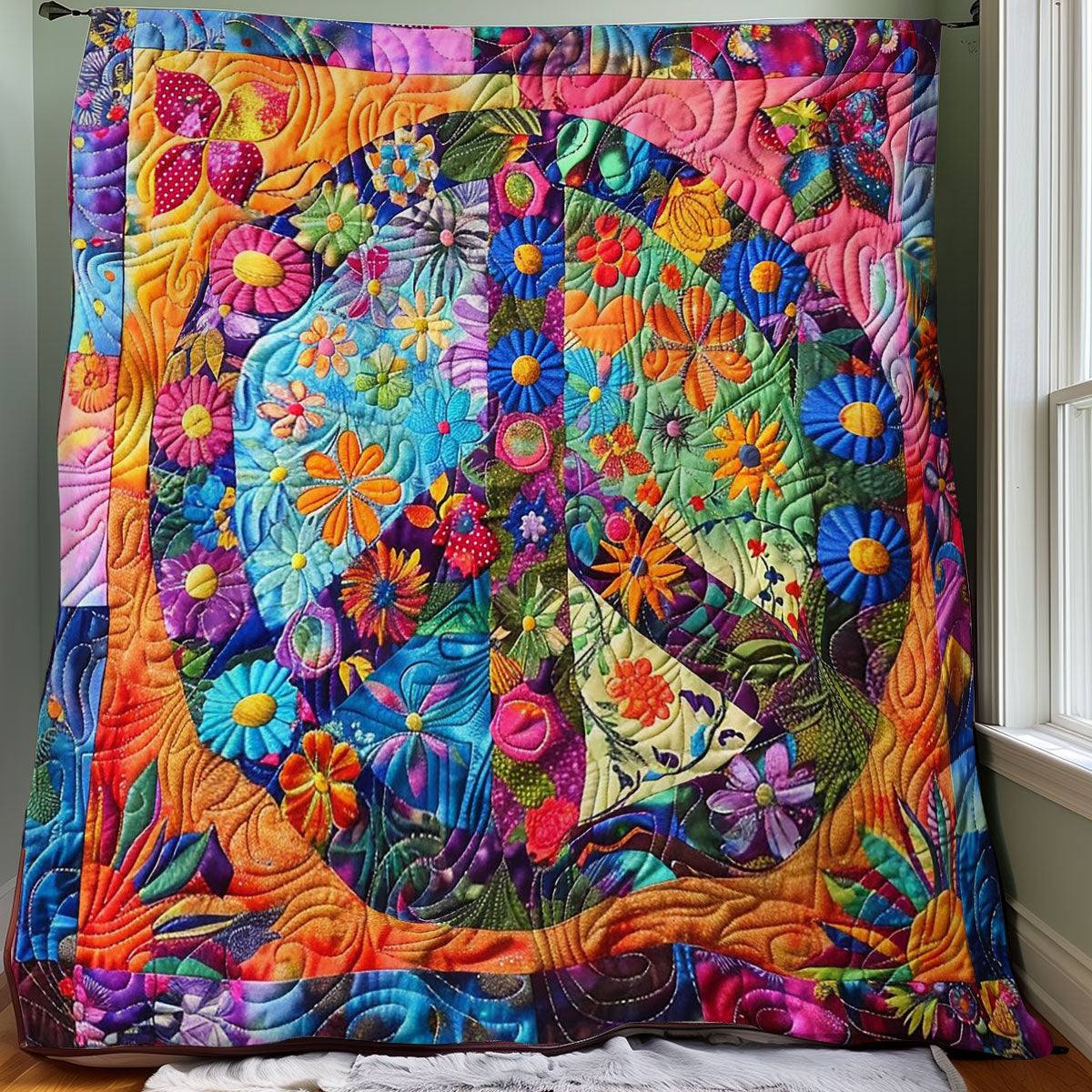 Peace Symbol WO0808007CL Quilt – Cozzyhomes