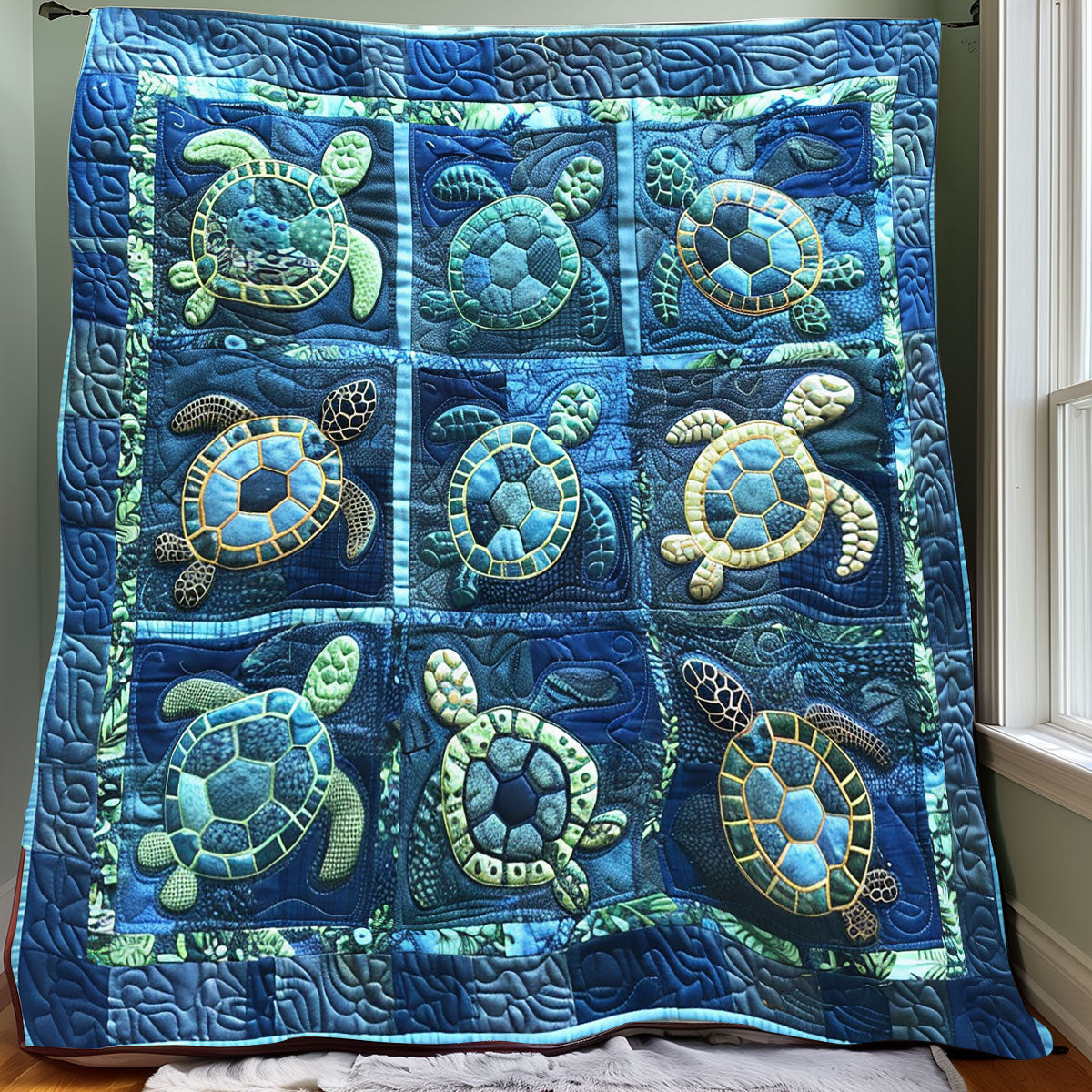 Turtle Tide XR0808055CL Quilt – Cozzyhomes