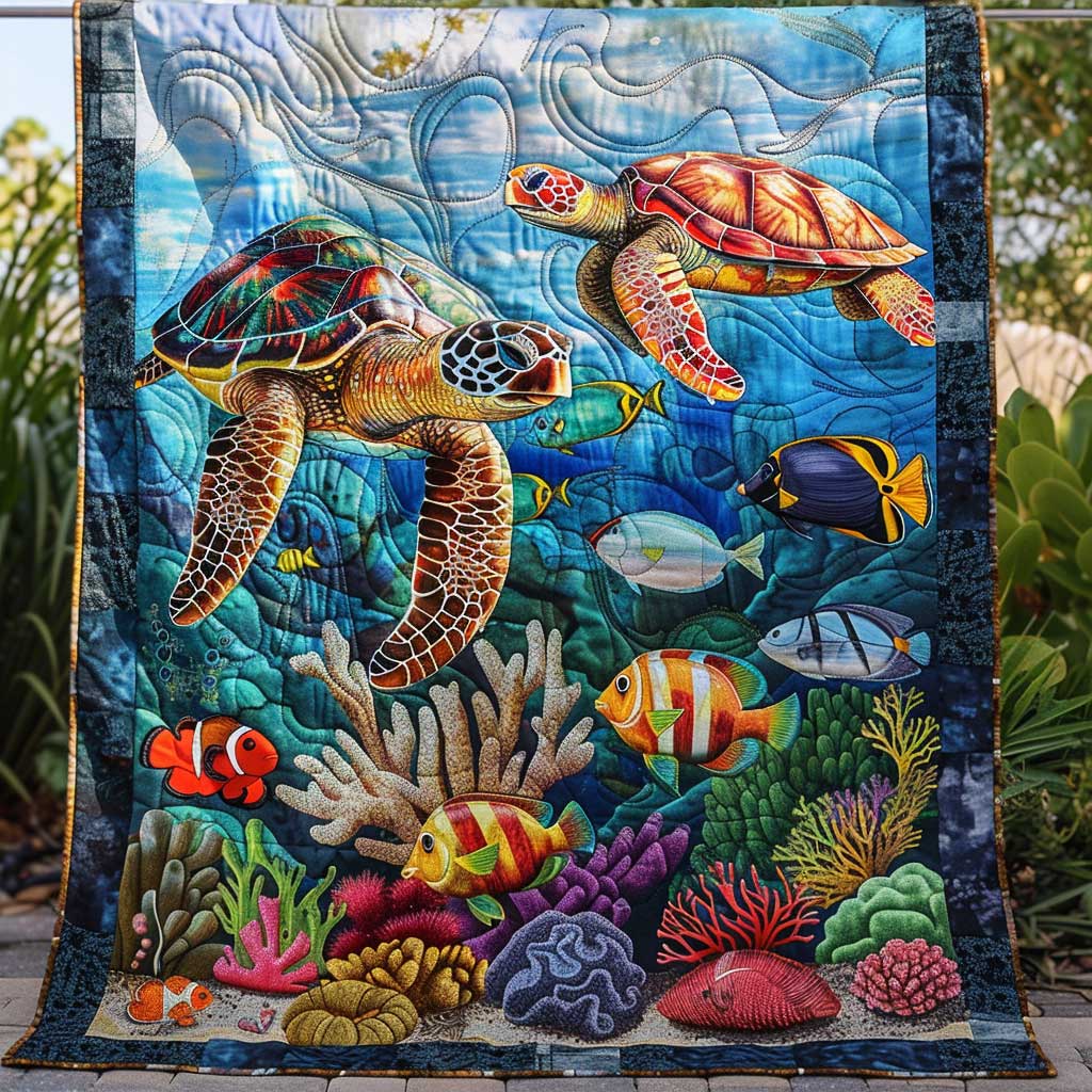 Sea Turtle WJ1609027CL Quilt – Cozzyhomes