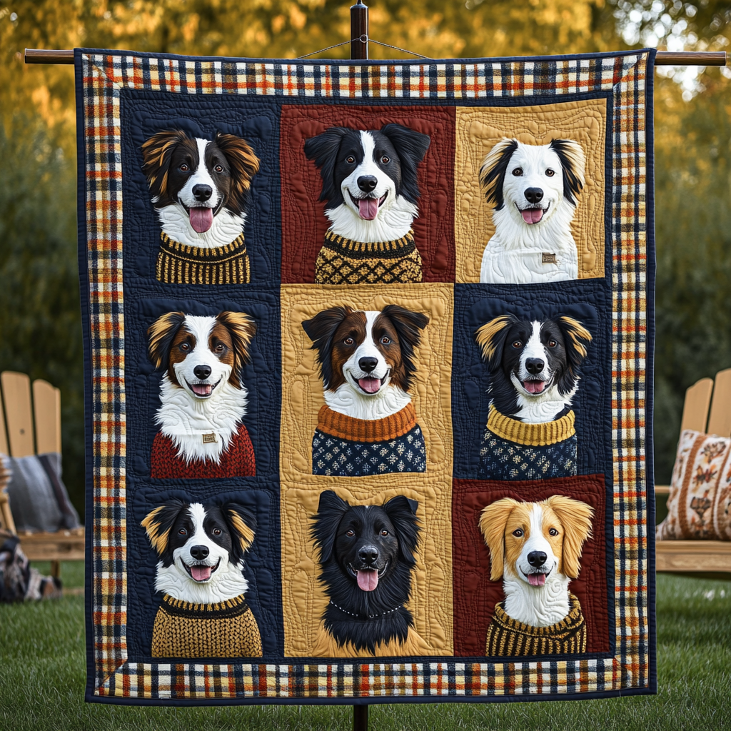 Cozy Border Collie WN2009038CL Quilt – Cozzyhomes