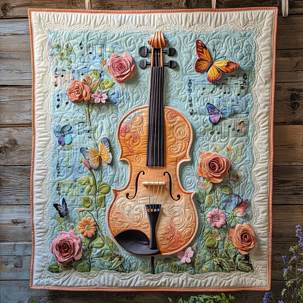 Violin Bloom CW2904087CL Quilt – Cozzyhomes