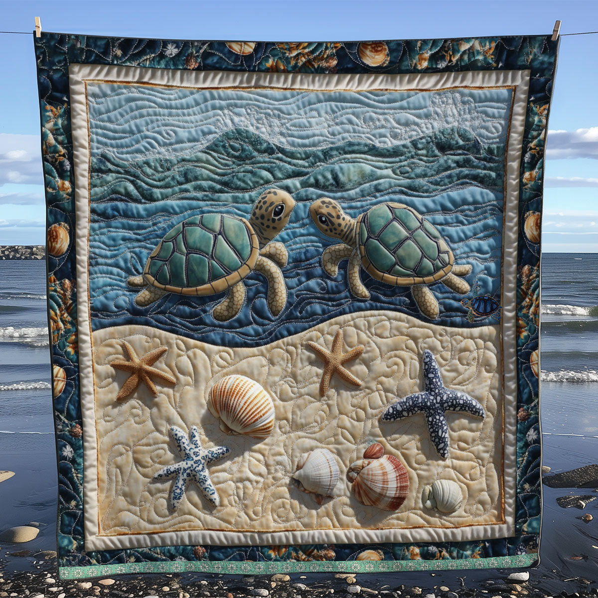 Sea Turtle YR1510001CL Quilt – Cozzyhomes