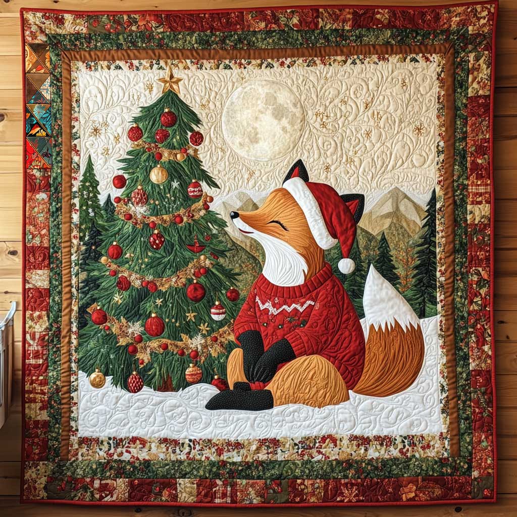 Joyful Fox And Tree WN0711028CL Quilt – Cozzyhomes