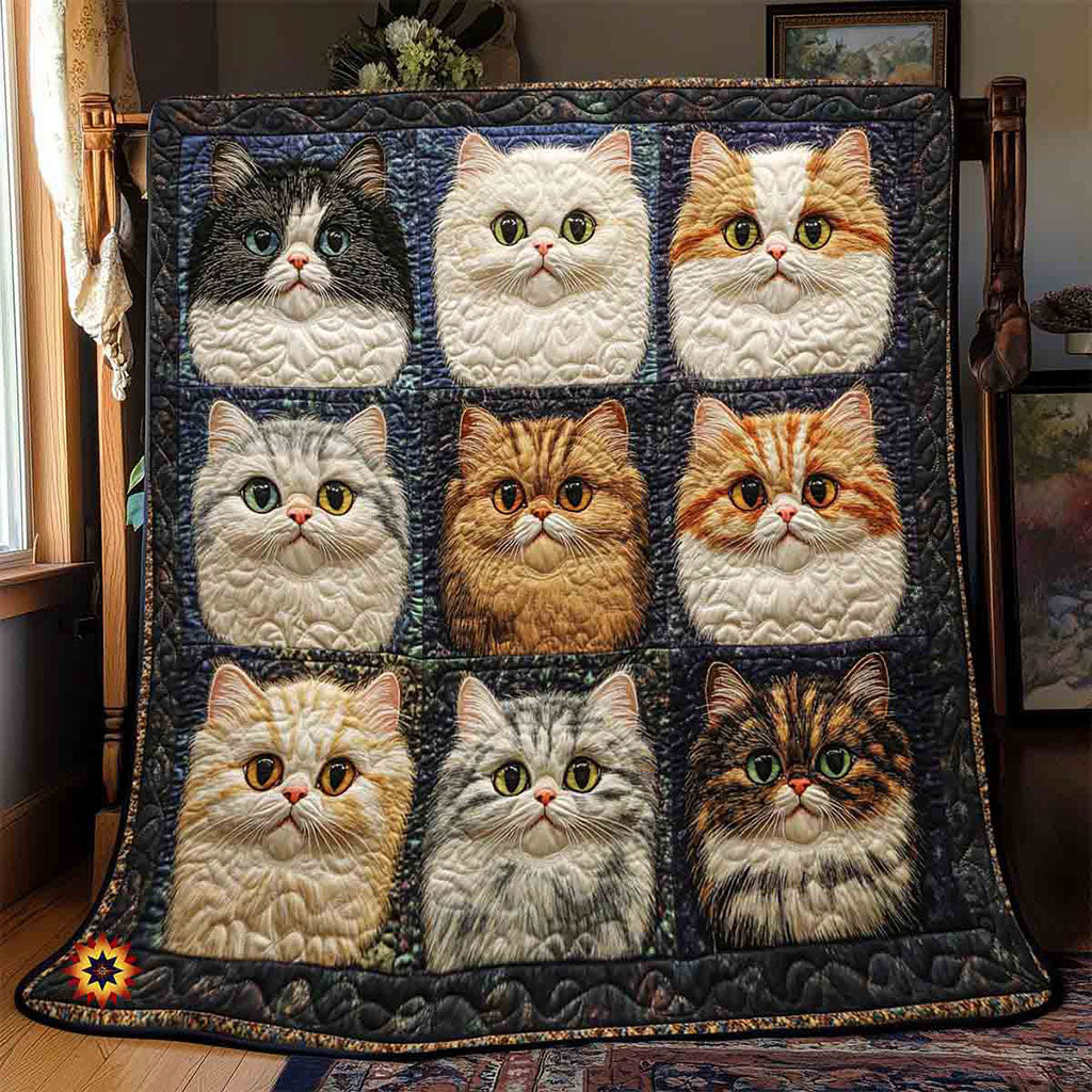 Face Cat WX0511013CL Quilt – Cozzyhomes