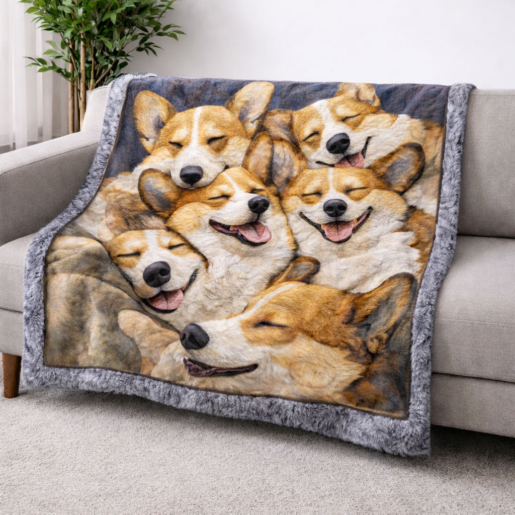 Corgi Cuddle CP1701002CL Faux Fur Throw Blanket – Cozzyhomes