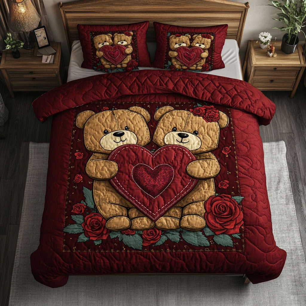 Couple Teddy Bear WY0802026CL Duvet Cover Set – Cozzyhomes
