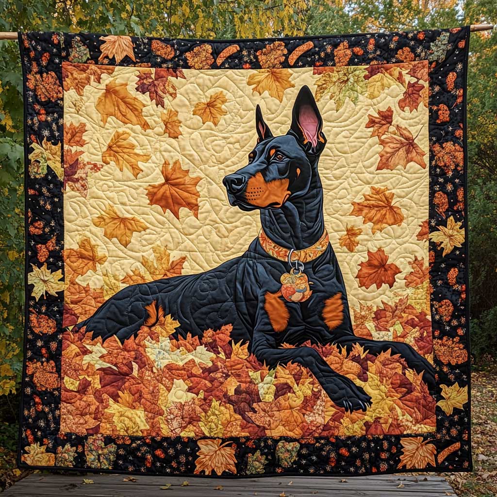 Autumn Doberman WP1809003CL Quilt – Cozzyhomes