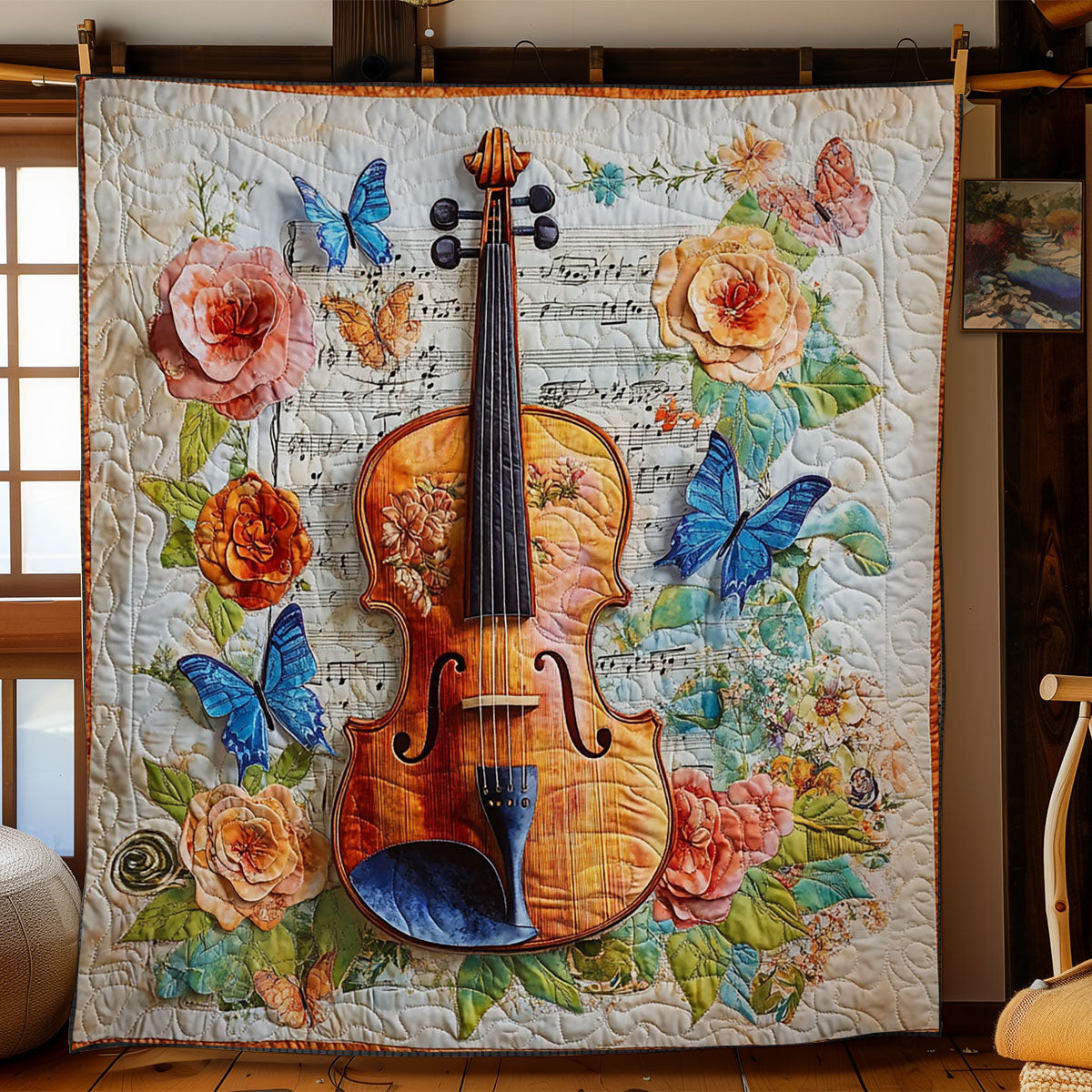Blooming Violin CW2705490CL Quilt – Cozzyhomes