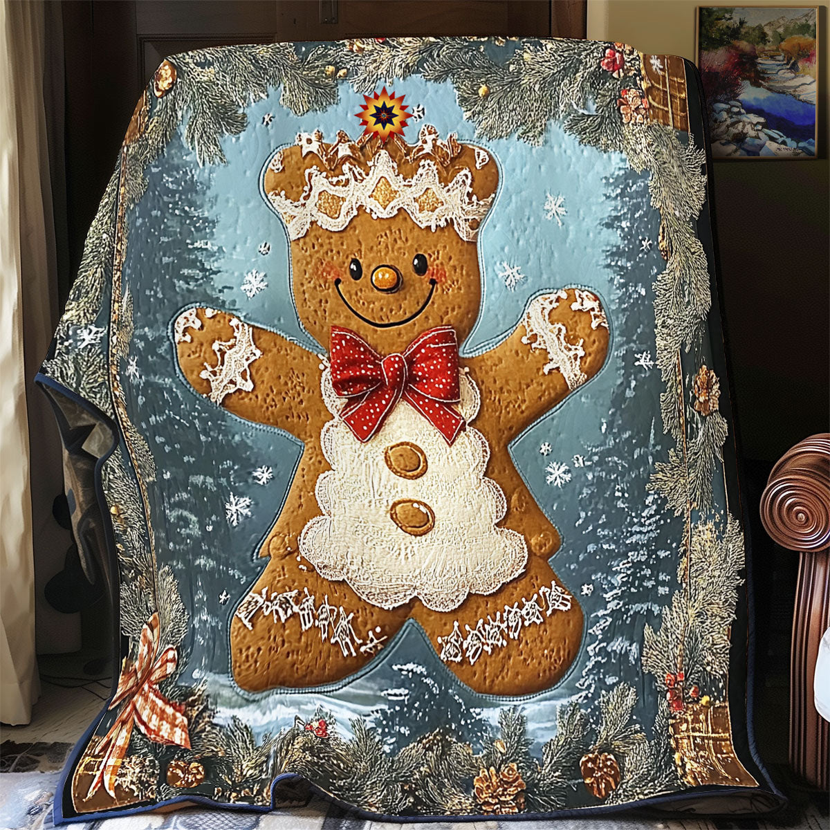 Gingerbread WU1812019CL Quilt – Cozzyhomes