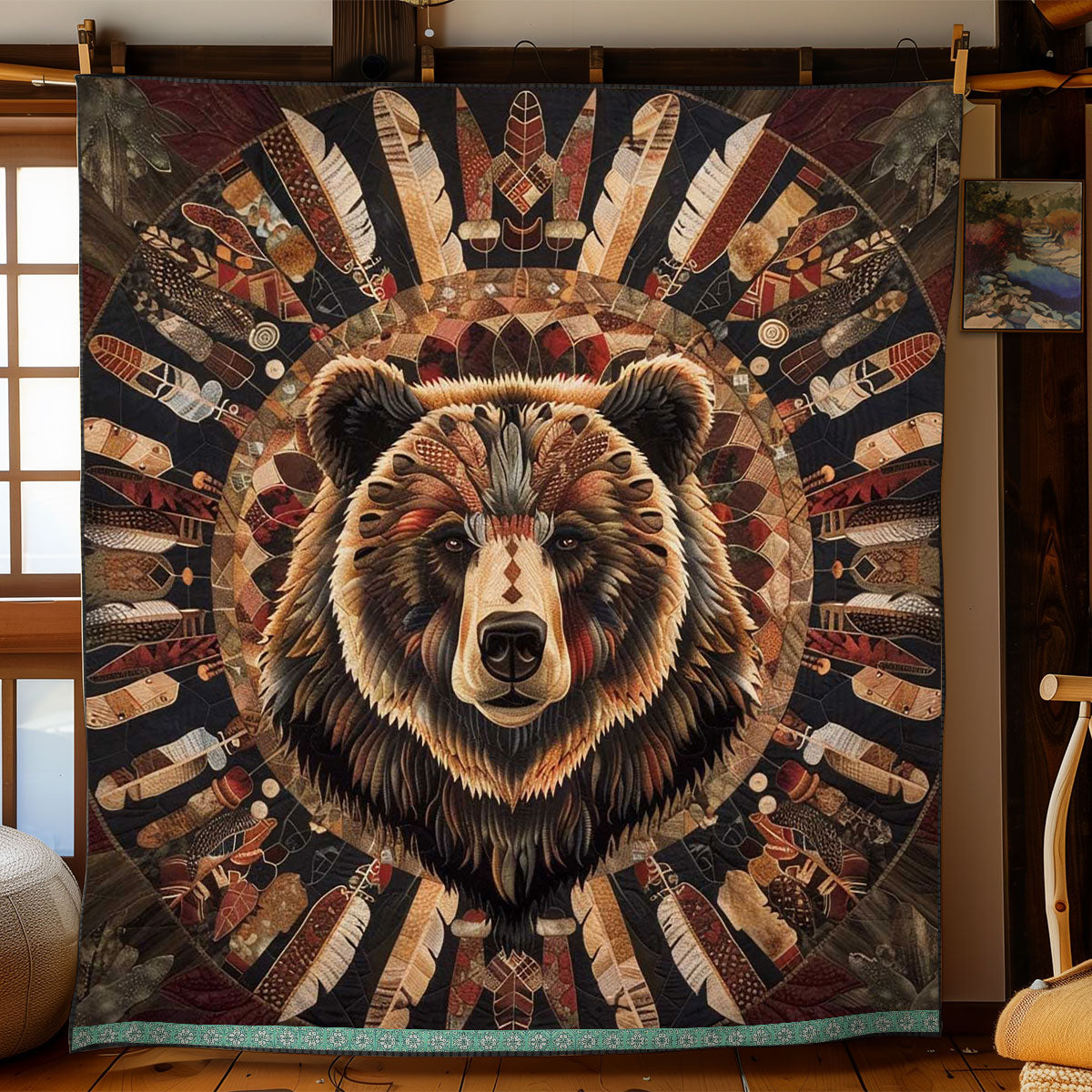 Bear Native American WJ1607003CL Quilt – Cozzyhomes