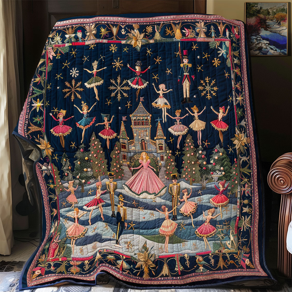 Nutcracker Ballet Scene WU0201014CL Quilt – Cozzyhomes